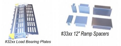 Roll-A-Ramp Accessories - Approach Plates - Reducer Plates - Spacers
