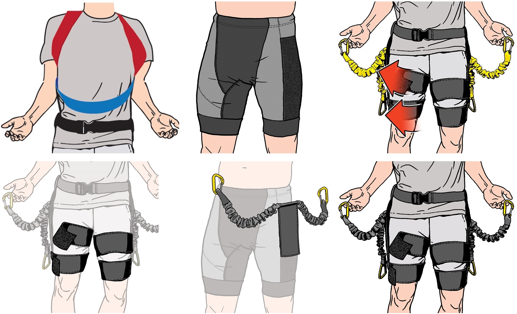 Straps Shorts Belts and Other Accessories for LightSpeed Lift Body Weight Support Gait Training ...