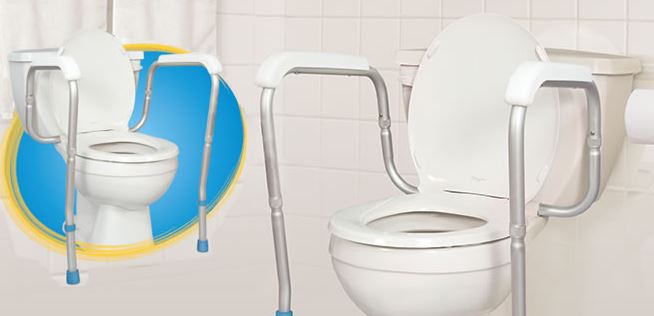 AquaSense Adjustable Toilet Safety Rails