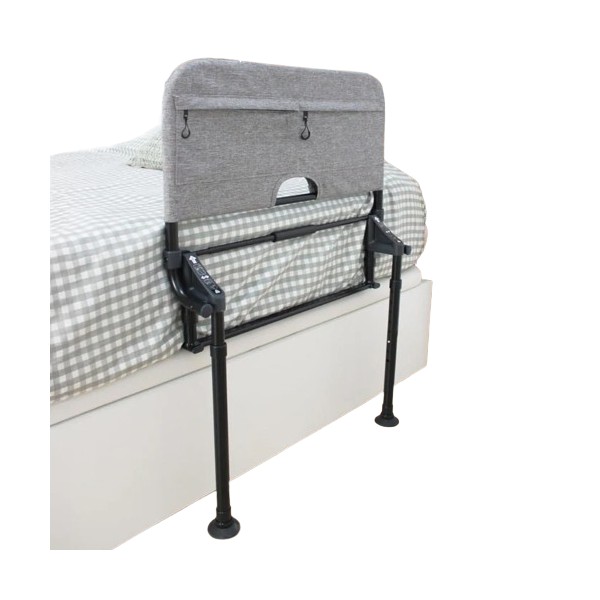 Bed Assist Rail with Legs, Adjustable and Folding with Storage Pockets ...
