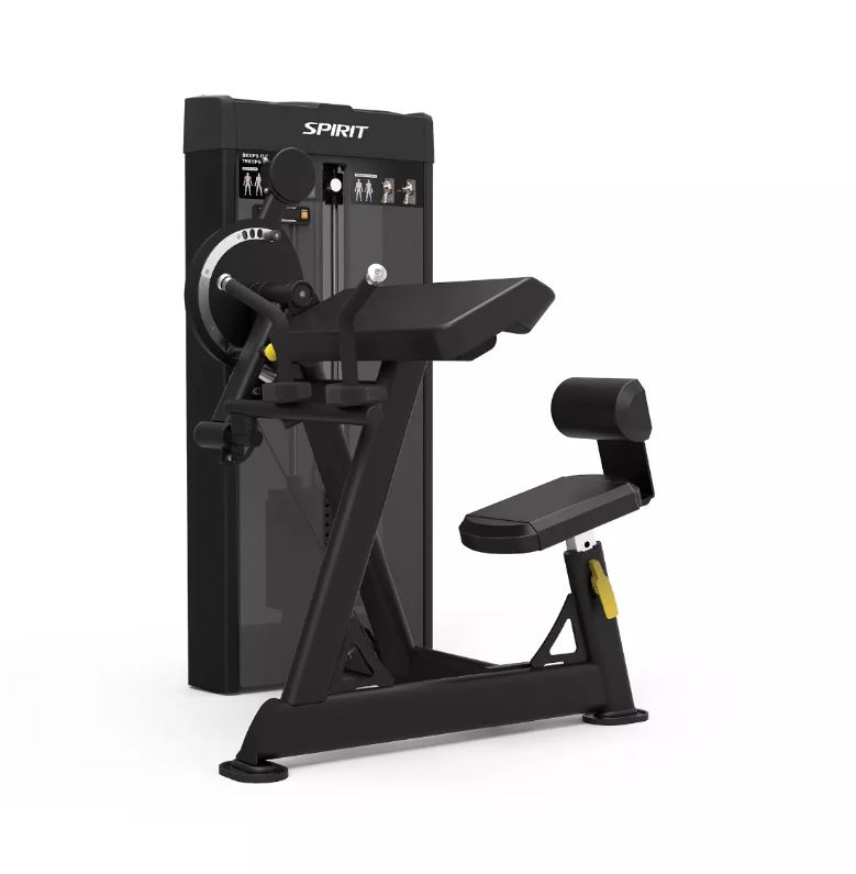 Tricep Extension Machine and Bicep Curl Machine by Spirit Fitness