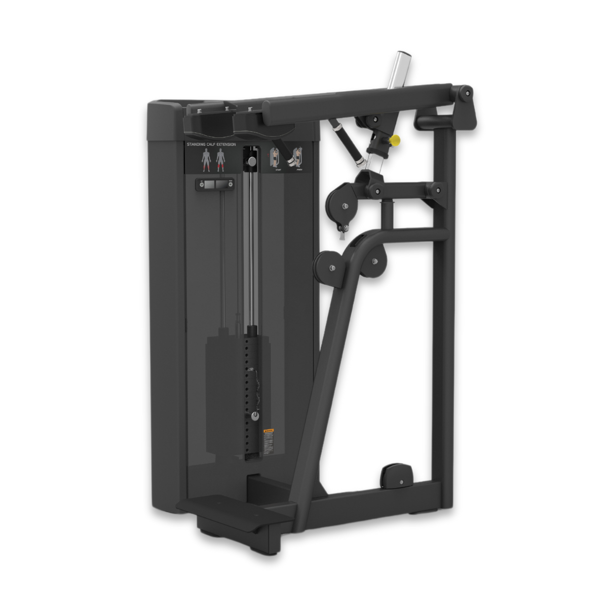 Standing Calf Raise Machine by Spirit Fitness with Non-Slip Foot Plate ...