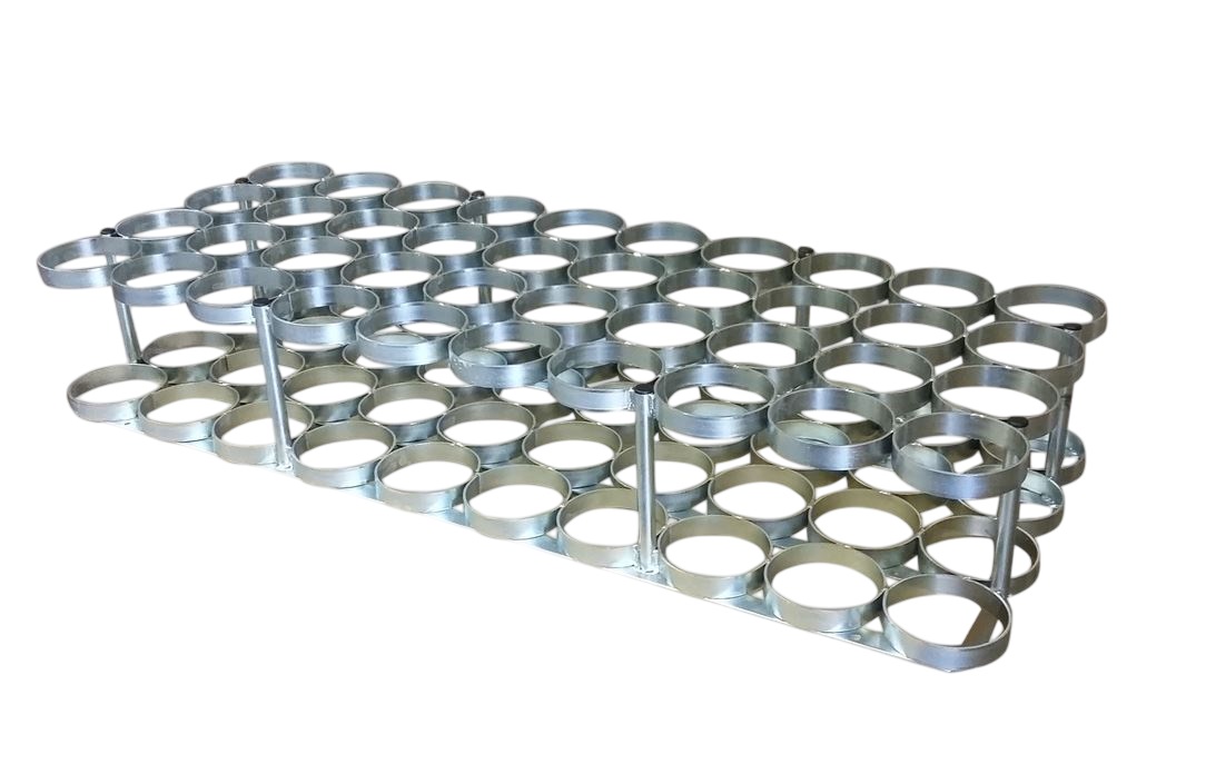 Oxygen Cylinder Rack with 40 D/E Cylinder Capacity, Zinc-Plated Steel ...