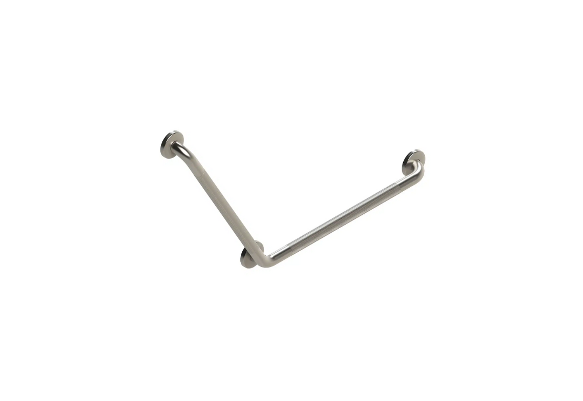 Shower Grab Bar - ADA Compliant Angled Stainless Steel Wall Mount Grab Bar for Seniors & Elderly ...