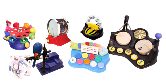 Adapted Music Kit with Switch Enabled Instruments