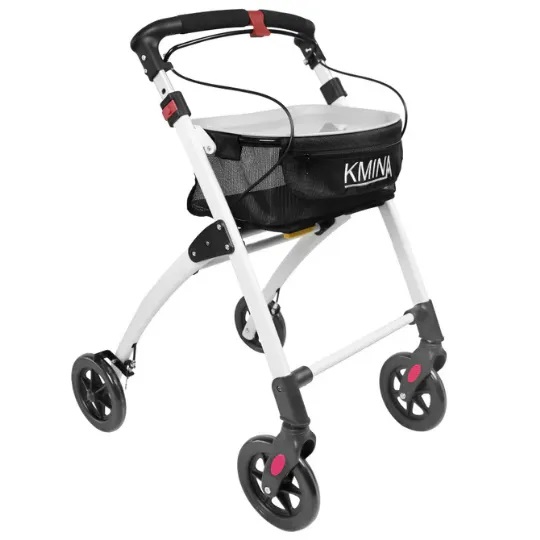 Lightweight Rollator - Narrow Walker for Small Doorways with Basket and ...