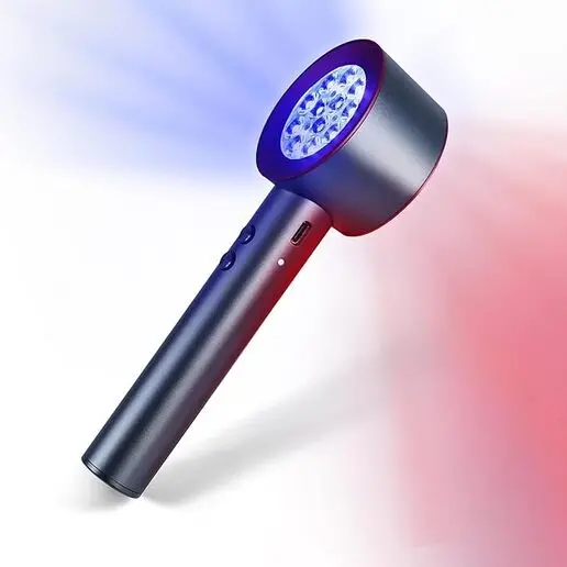 24 LED Handheld Light Therapy Device - Blue, Red and Near-Infrared ...