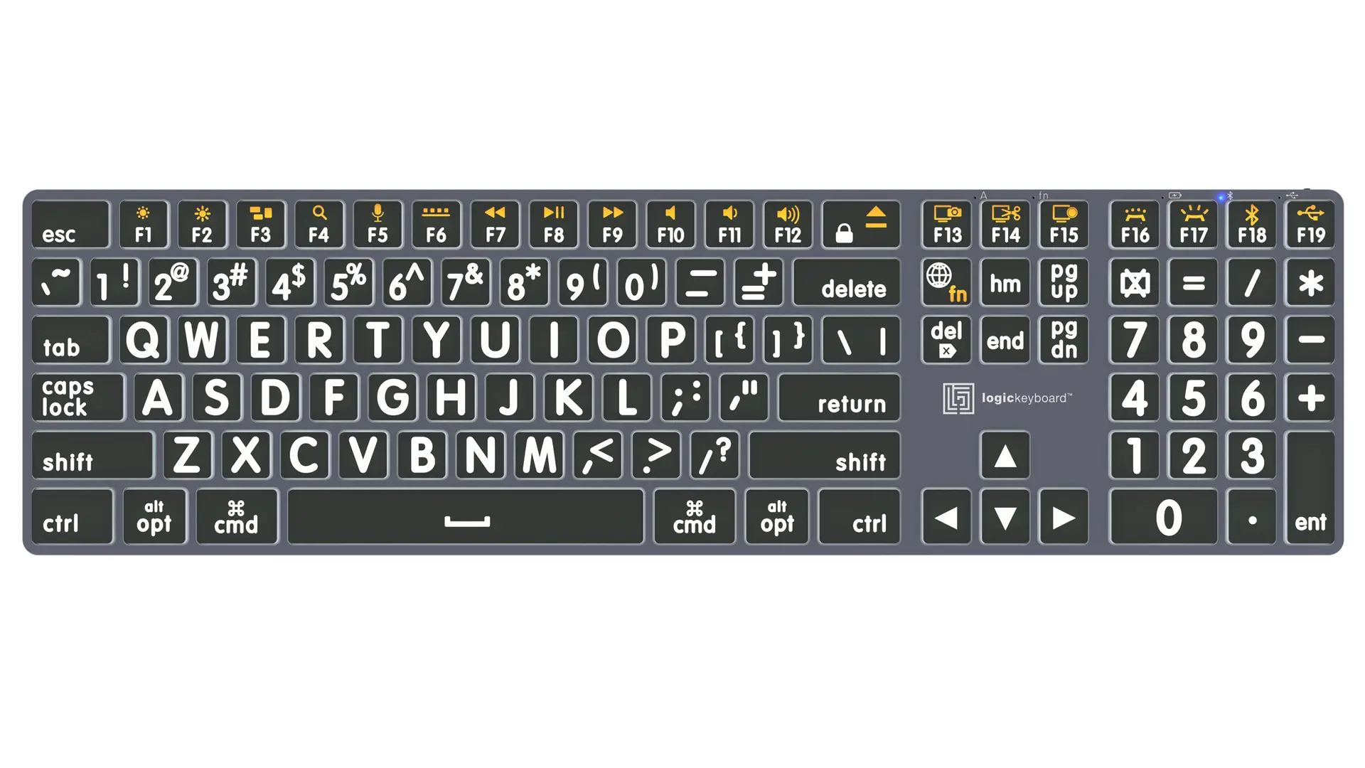 Wireless Large Print Keyboard for Visually Impaired - TITAN Slimline by ...