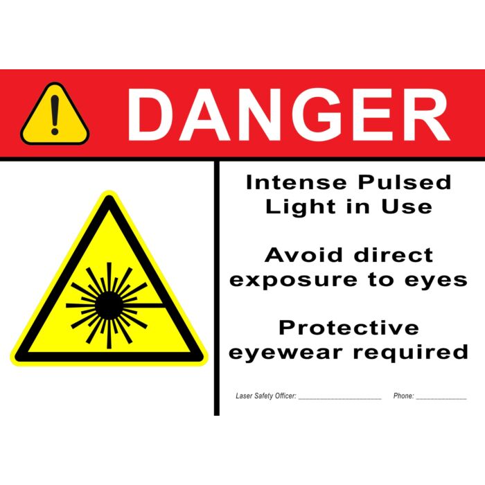 Medical Safety Signs - Danger Laser Warning Signs by Z&Z Medical
