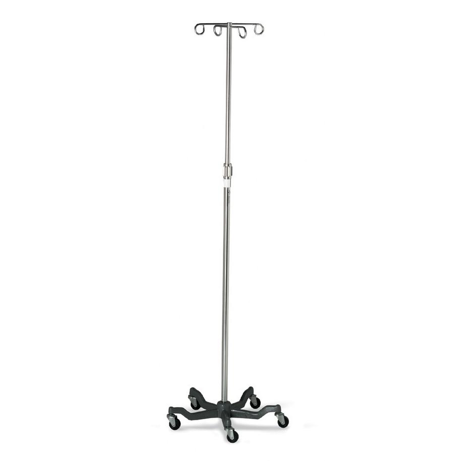 Chrome Five Leg IV Poles by Medline - FREE Shipping