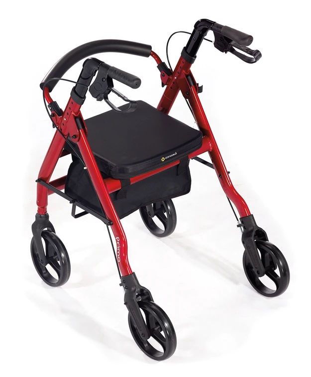 Rolling Walker With Seat 4 Wheel Lightweight Foldable All Terrain