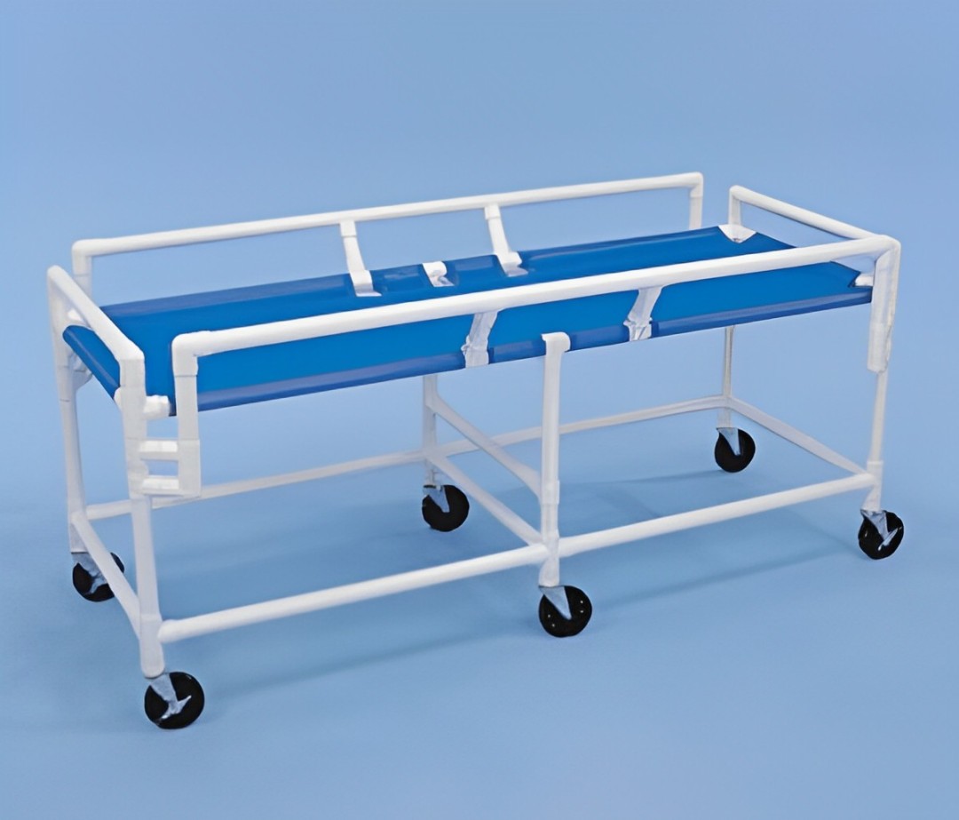 Heavy-Duty Transport Shower Gurney with Drop Rails and 450 lb. Weight ...