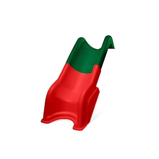 Residential Rainbow Scoop Slide for Playgrounds with 300 Pound Weight ...