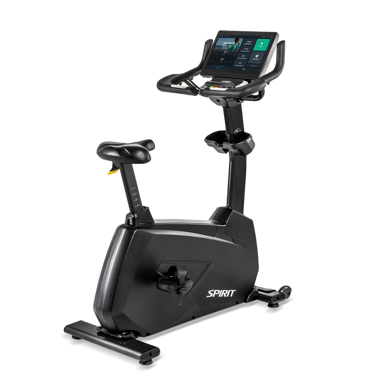 Upright Exercise Bike with Large Touchscreen Display and 40 Resistance ...