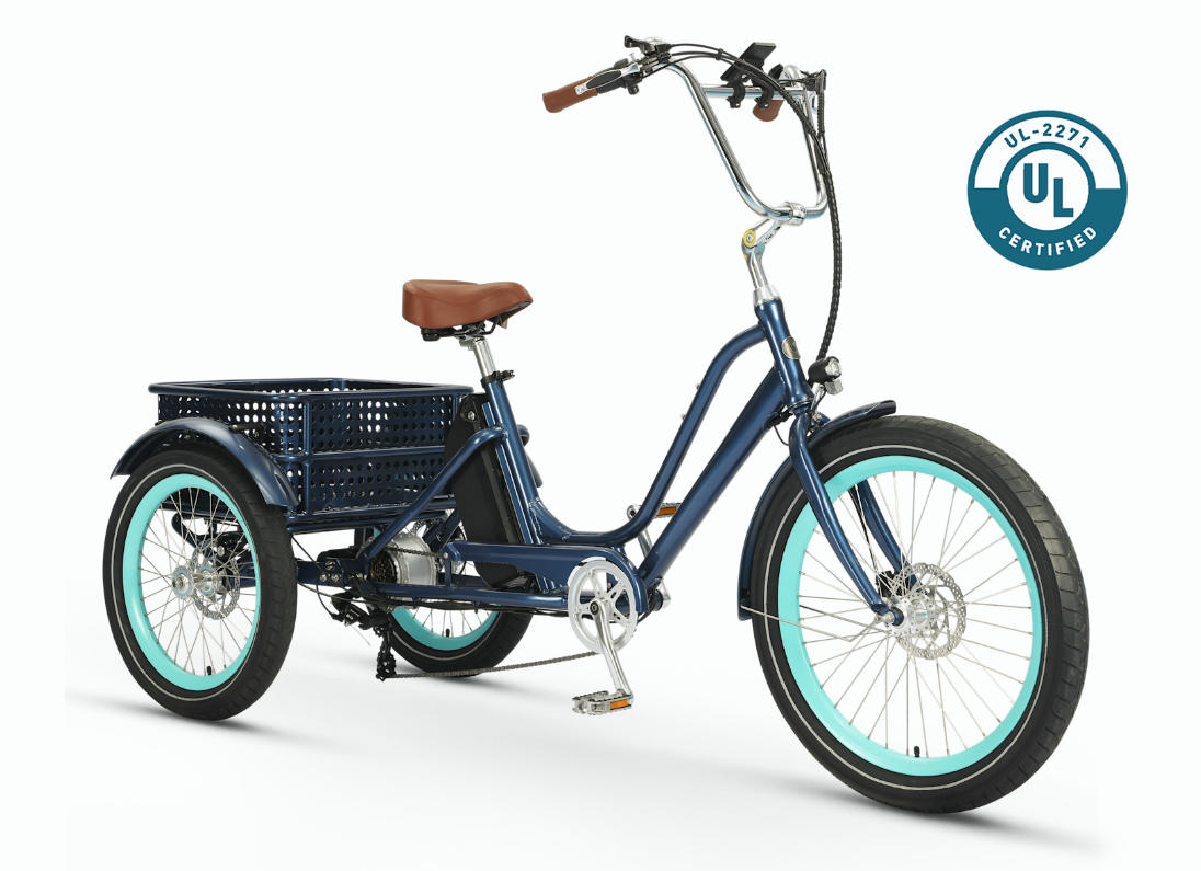 sixthreezero 3-Wheel Recumbent Electric Tricycle with 750W Motor