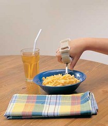 Pediatric Eating Aids | Weighted Utensils | Scooped Dish | Food Guard