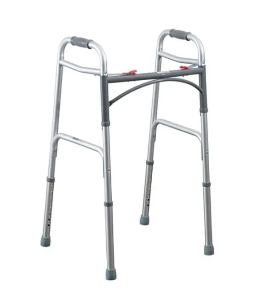 Bariatric Two Button Folding Walker Without Wheels