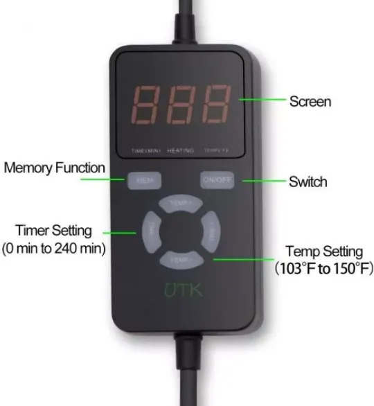 Infrared Heating Wrap for Wrist and Elbow with Jade Gemstones by UTK ...