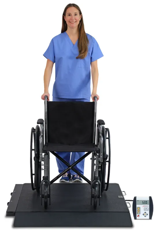 6400 Portable Wheelchair Scale by Detecto