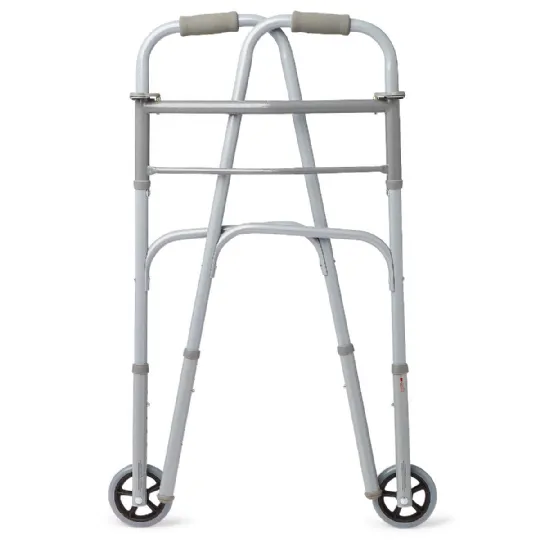 Basic Two-Button Wheeled Walker by Medline