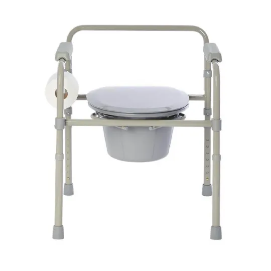 Folding Elongated Commode Chair by Rhythm Healthcare