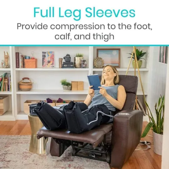 Sequential Compression Device - Leg Sleeves and Pump by Vive Health