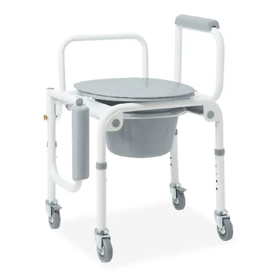 3-in-1 Drop Arm Commode Chair with Wheels by Medline