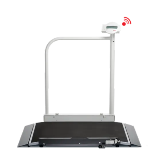Seca 676 Digital Bariatric Wheelchair Scale with Handrail - Foldable