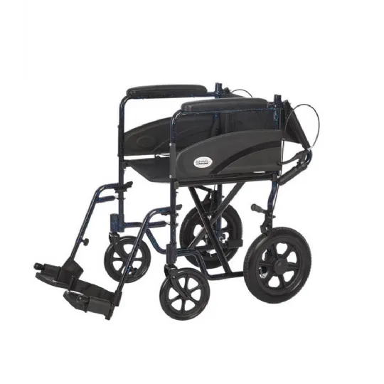 Companion Transport Chair with Fold Down Backrest by Rhythm Healthcare