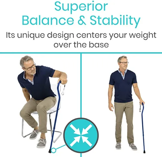 Vive Health Bariatric Offset Walking Cane