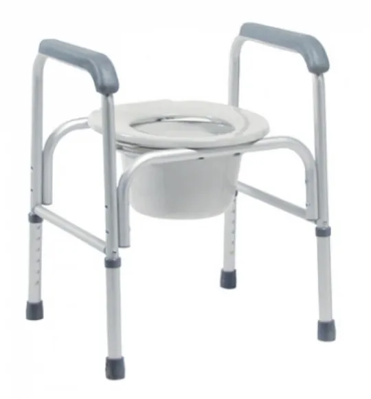 Lumex 3-in-1 Aluminum Commode with Removable Back Bar