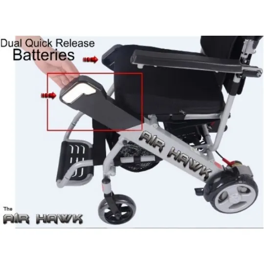 Air Hawk Folding Power Wheelchair - FREE Shipping