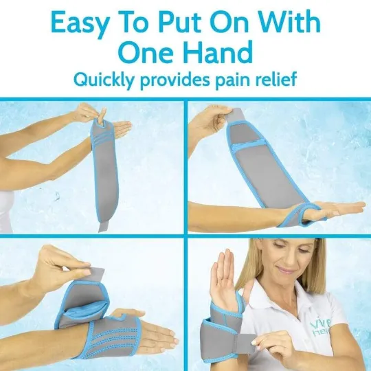 Vive Health Wrist Ice Wrap- Hot and Cold Therapy