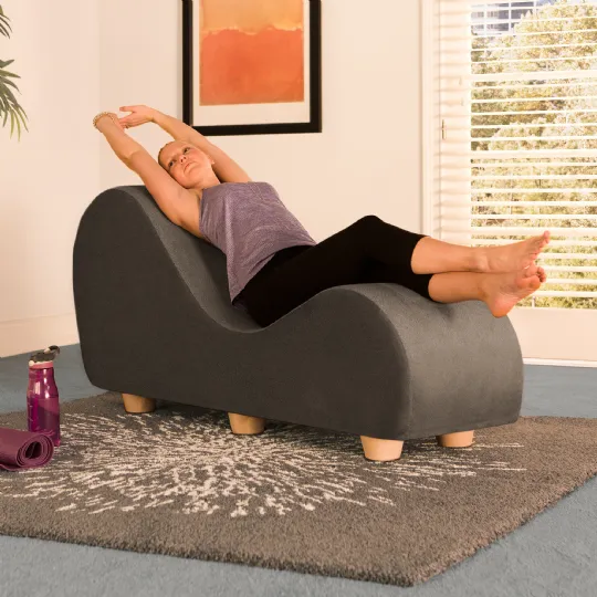 Yoga Chaise Lounge with Maple Wood Feet by Avana Comfort