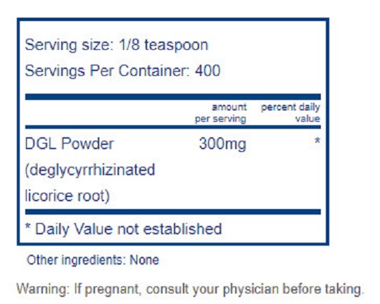 Vital Nutrients DGL Deglycyrrhized Licorice Root Powder