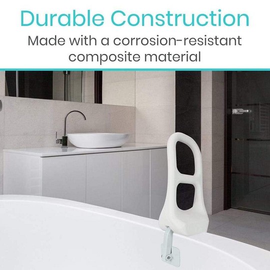 Bathtub Safety Rail - Clamp On Grab Bar - FREE Shipping