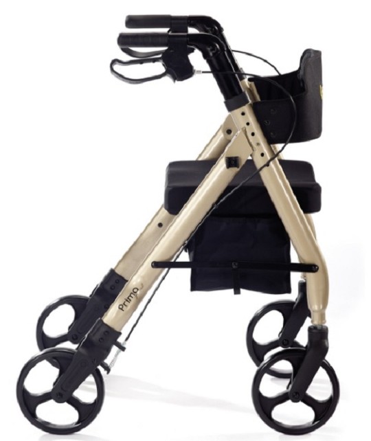 Comodita Prima Special Heavy Duty Rolling Walker with Wide Ergonomic Seat