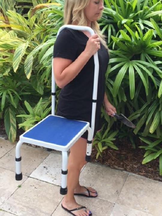 Adjustastep Step Stool with Handrail by Platinum Health