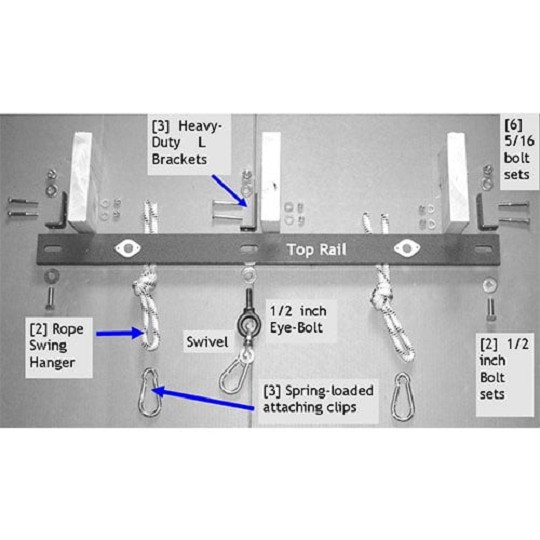 Ceiling Swing Mount Rafter Bars (platform swing not included)