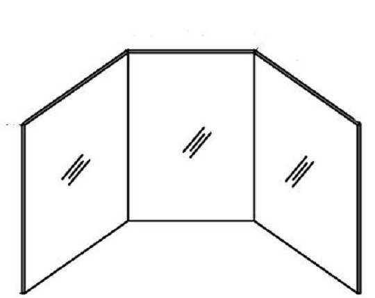 Glassless Tri-Fold Mirrors BUY NOW - FREE Shipping