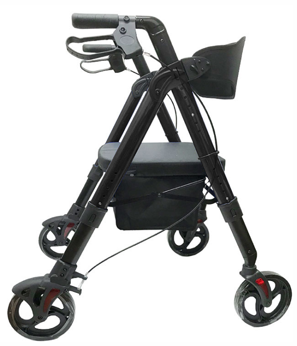 Aluminum Folding Bariatric Rollator in 3 Colors