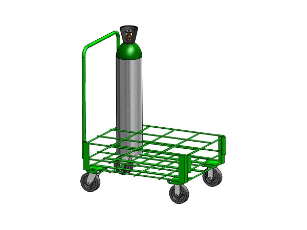 FWF Oxygen Cylinder Carts BUY NOW - FREE Shipping