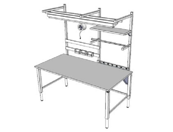 Ergonomic Height-Adjustable Industrial Workbench