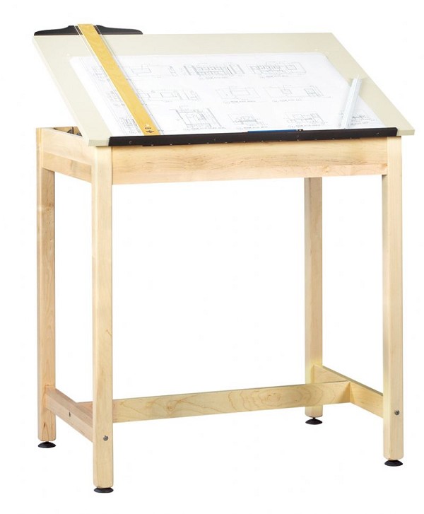 Full Top Adjustable Drawing Table : Science and Lab Furniture