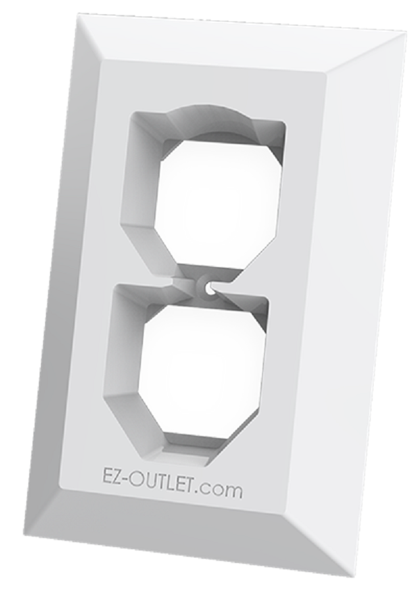 EZ Outlet Electrical Wall Outlet Cover - Quantity of 6 or 12