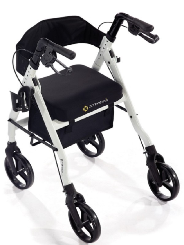 Comodita Prima Special Heavy Duty Rolling Walker with Wide Ergonomic Seat