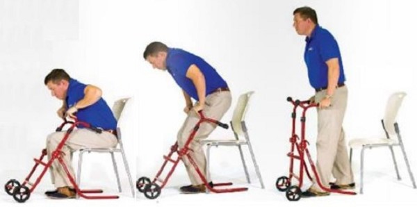 Stand Up Walker: Sit-to-Stand Non-Slip Walker