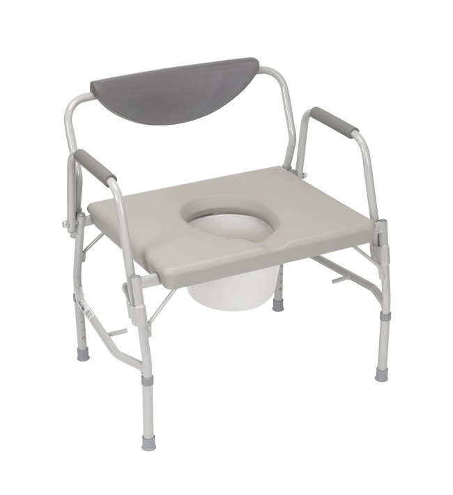 Drive Medical Deluxe Bariatric Drop-Arm Commode