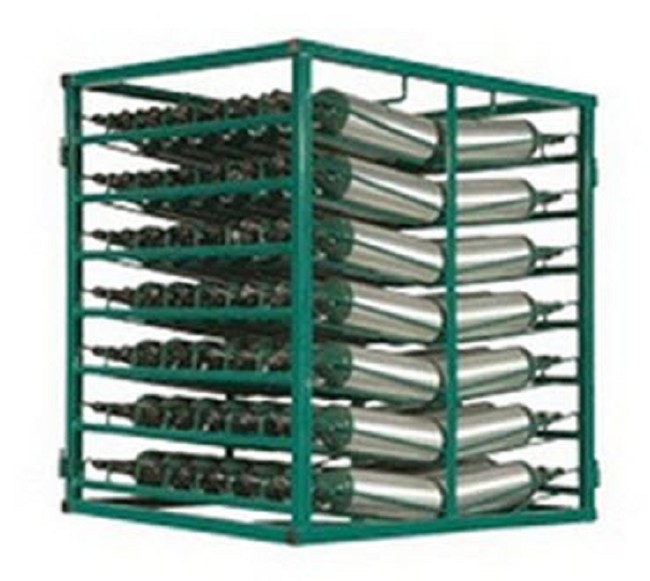 100 C Horizontal Oxygen Cylinder Rack