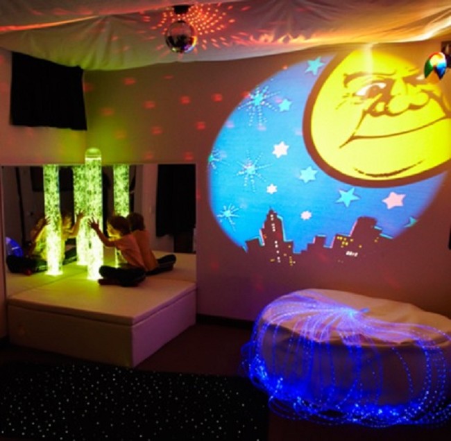 Calming Sensory Room Bundle with Bubble Tube